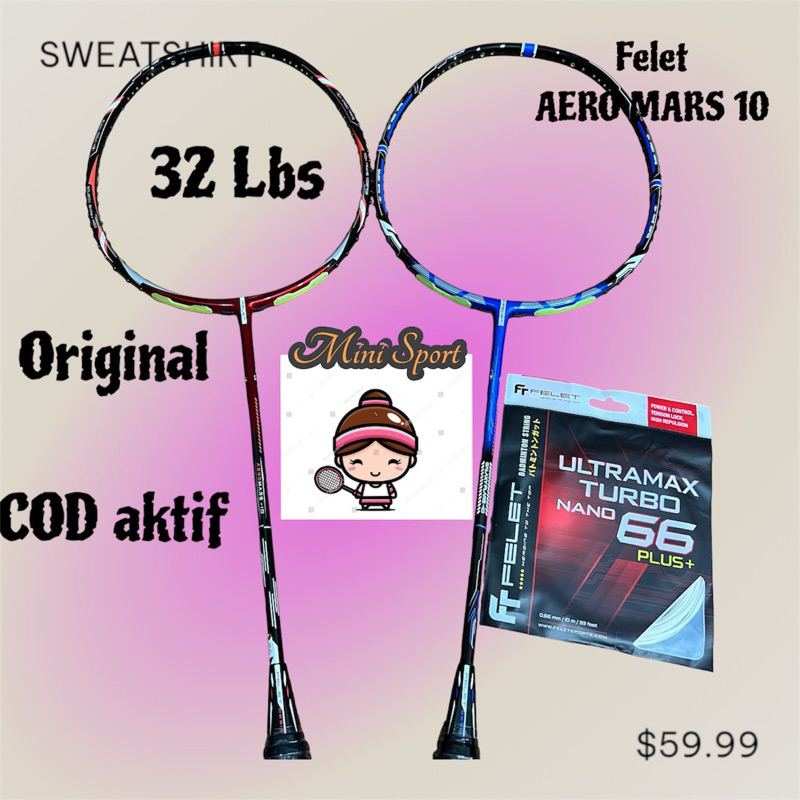 Jual RAKET BADMINTON FELET AERO MARS 10 GALAXY FLARE | Shopee Indonesia
