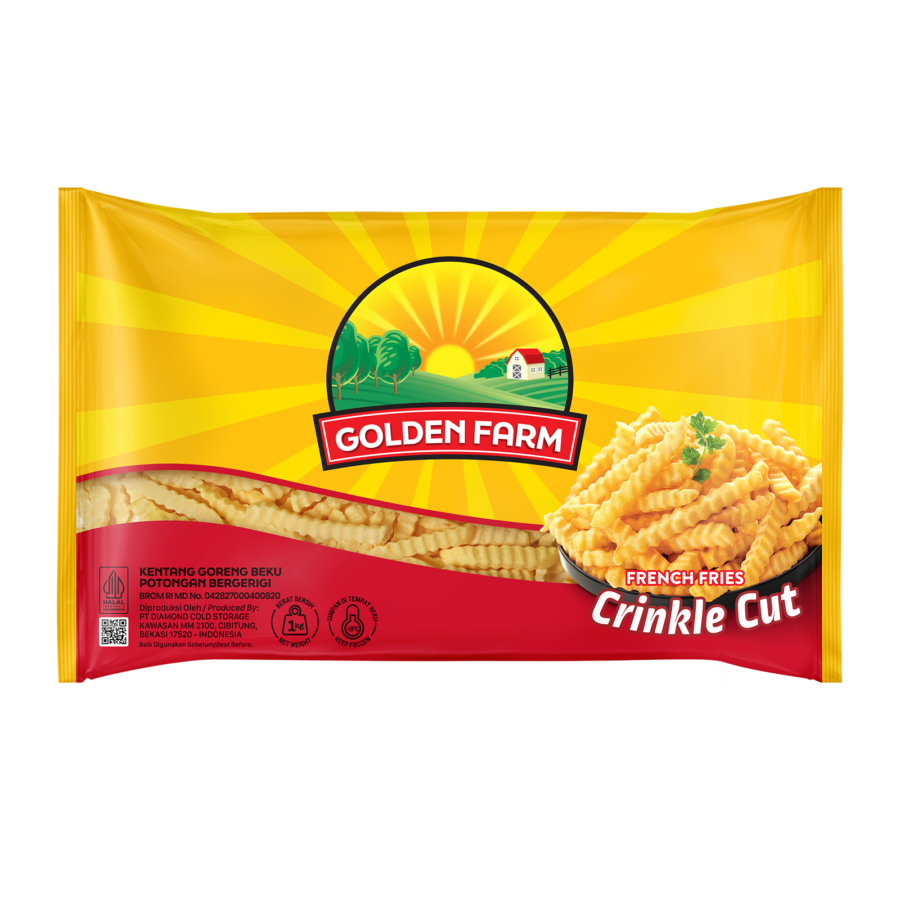 Jual Golden Farm Crinkle Cut 1 kg Kentang Goreng | Festive Frozen Food ...