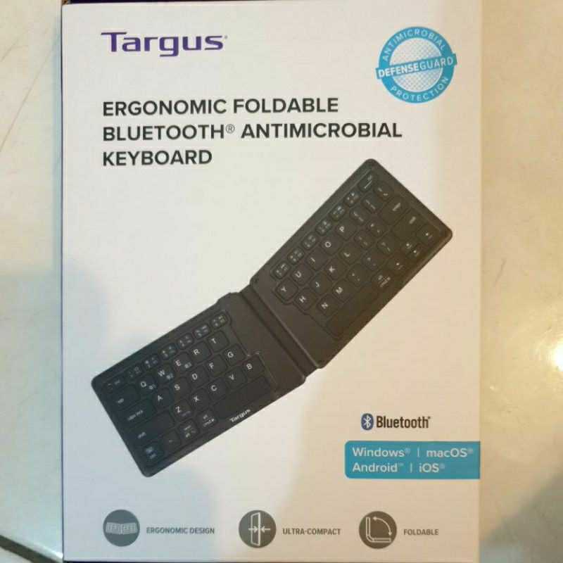 Jual Targus Ergonomic Foldable Bluetooth Antimicrobial Keyboard ...