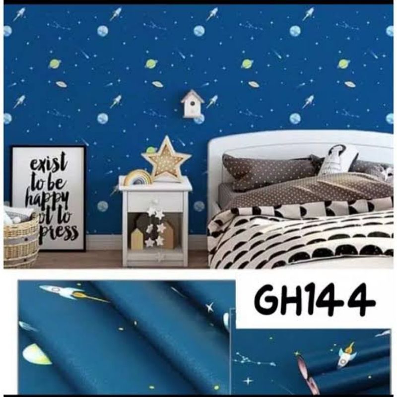 Jual Wallpaper Sticker Dinding Motif UFO / Langit-Langit DP1014 [45cm x ...