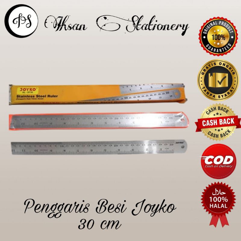 Jual Penggaris Besi Joyko 30cm | Shopee Indonesia