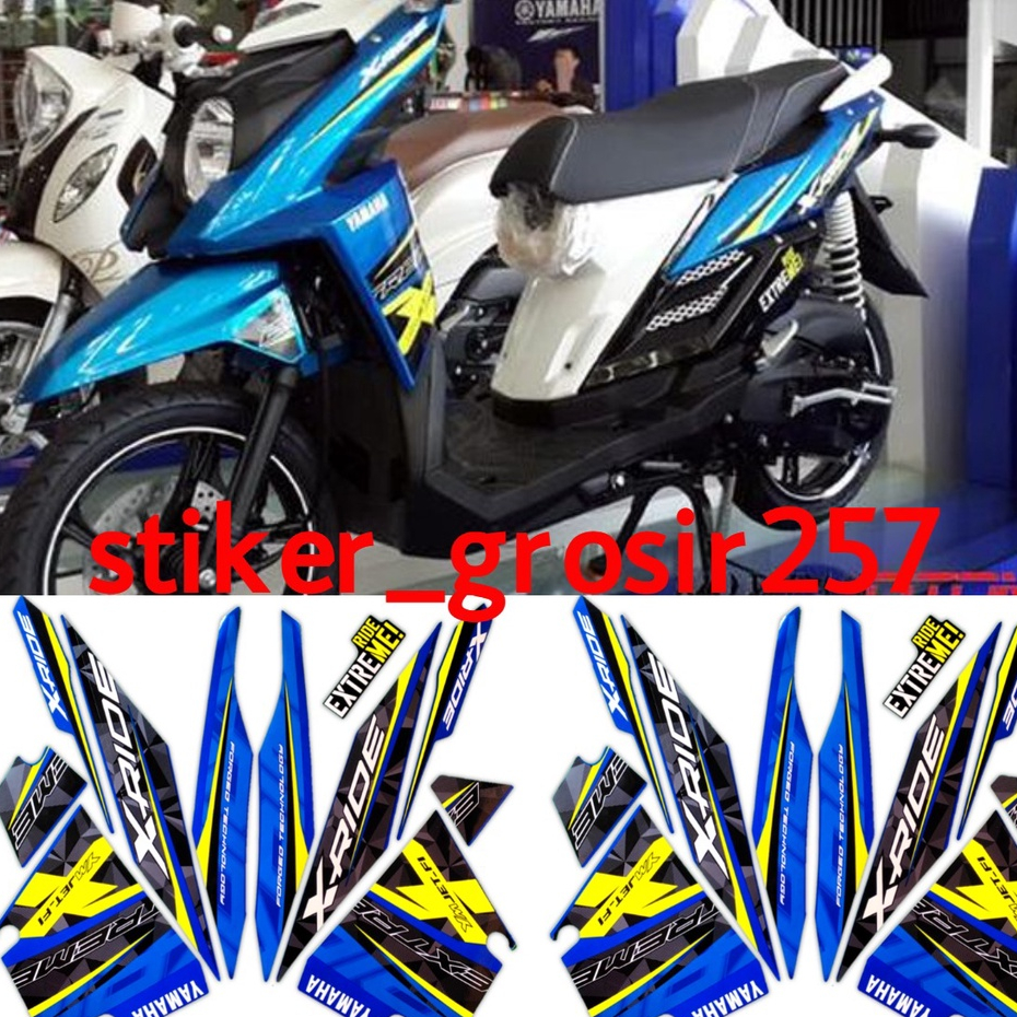 Jual STIKER STRIPING LES LIST BODY MOTOR YAMAHA XRIDE X-RIDE 2016 2017 ...