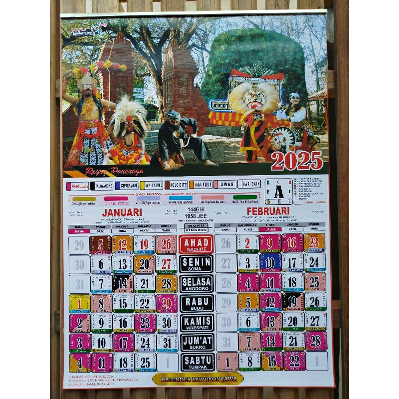 Jual Kalender 2025 Murah - Kalender Pawukon Jawa Lengkap Pranatamangsa ...