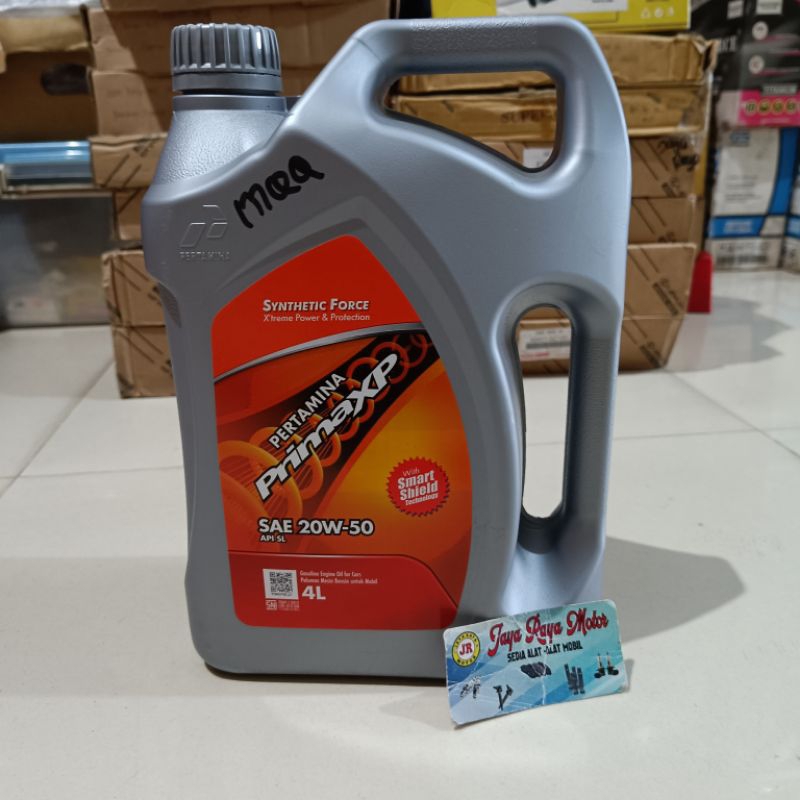 Jual oli mesin bensin pertamina prima xp 4liter sae 20w 50 | Shopee ...