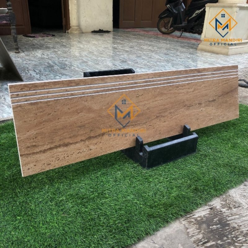 Jual Granite tangga 30x80 , 30x90 , 30x100 , 30x120 Romano brown ...
