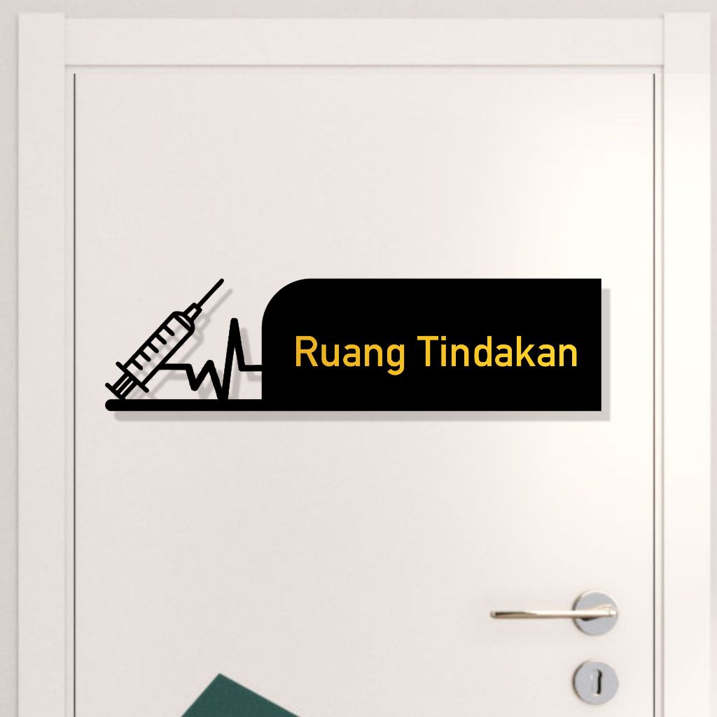 Jual Sign Acrylic Ruang tindakan | Akrilik ruang tindakan dokter,bidan ...