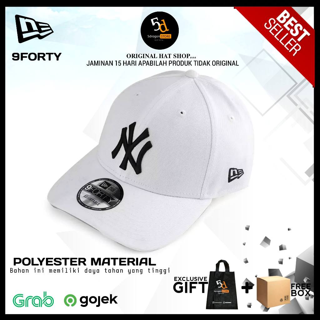 Jual TOPI NEW ERA ORIGINAL 9FORTY NEW YORK YANKEES ESSENTIALS WHITE ...