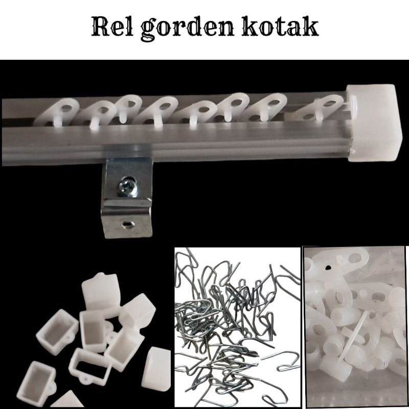 Jual Rel gorden biasa fullset rel kotak rel untuk vitras besi gorden ...