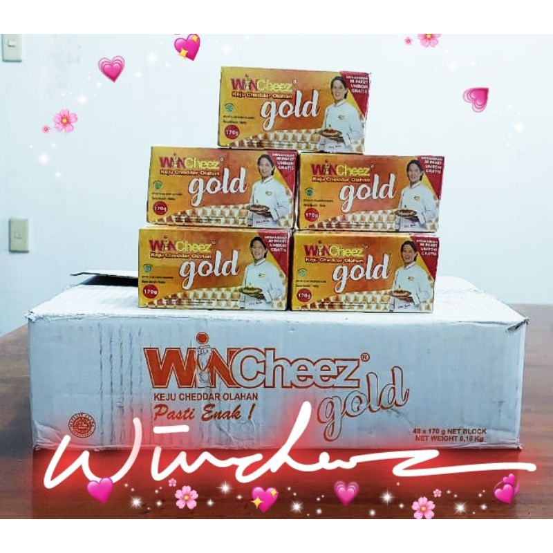 Jual KEJU CHEDDAR WINCHEEZ GOLD 48PC/DUS @170GR | Shopee Indonesia