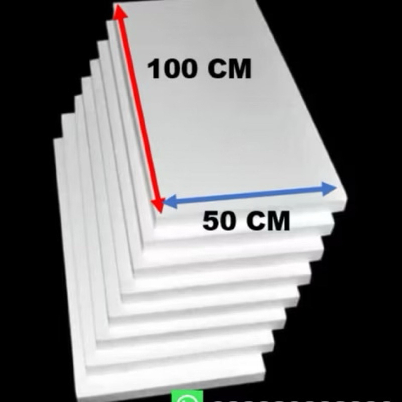 Jual Papan Gabus Sterofoam 100x50 Per 2 lembar Papan Styrofoam Gabus ...