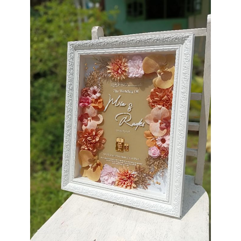 Jual Bingkai Mahar Pernikahan / Frame Mahar Pernikahan (Papan Akrilik ...