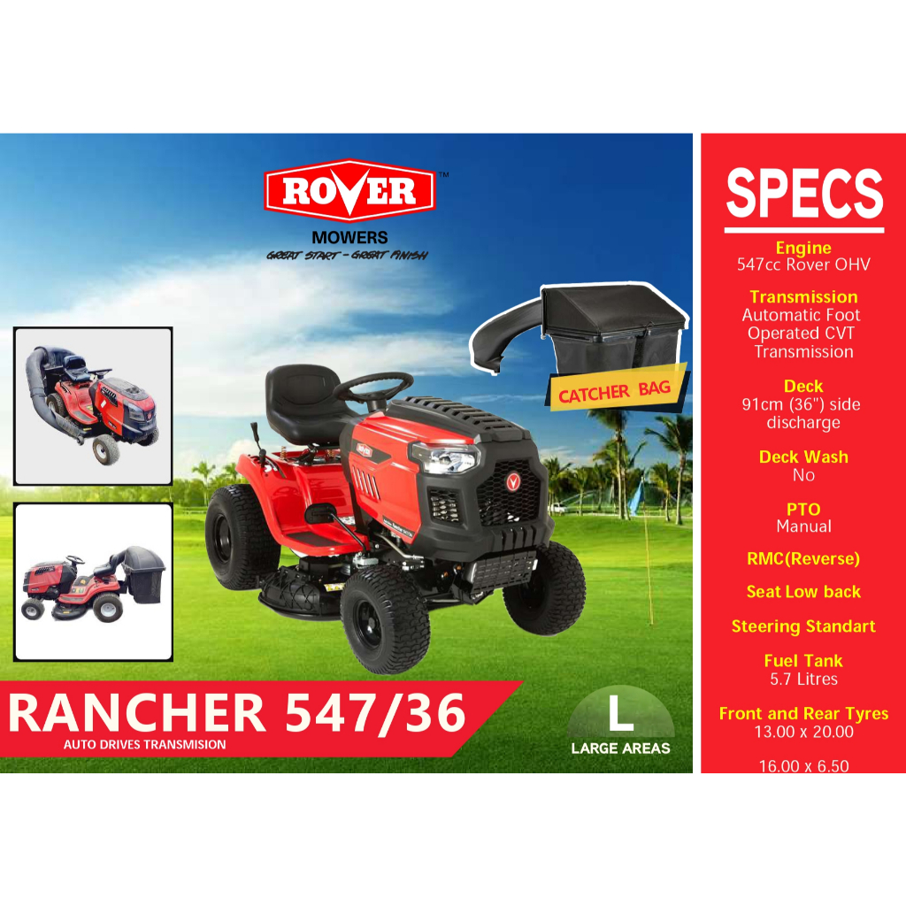 Jual Mesin Potong Rumput Mobil Rover Rancher 547/ 36 | Shopee Indonesia