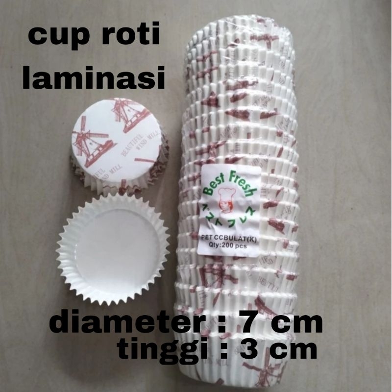 Jual cup roti laminasi bulat 7 cm kincir 1 karton | Shopee Indonesia