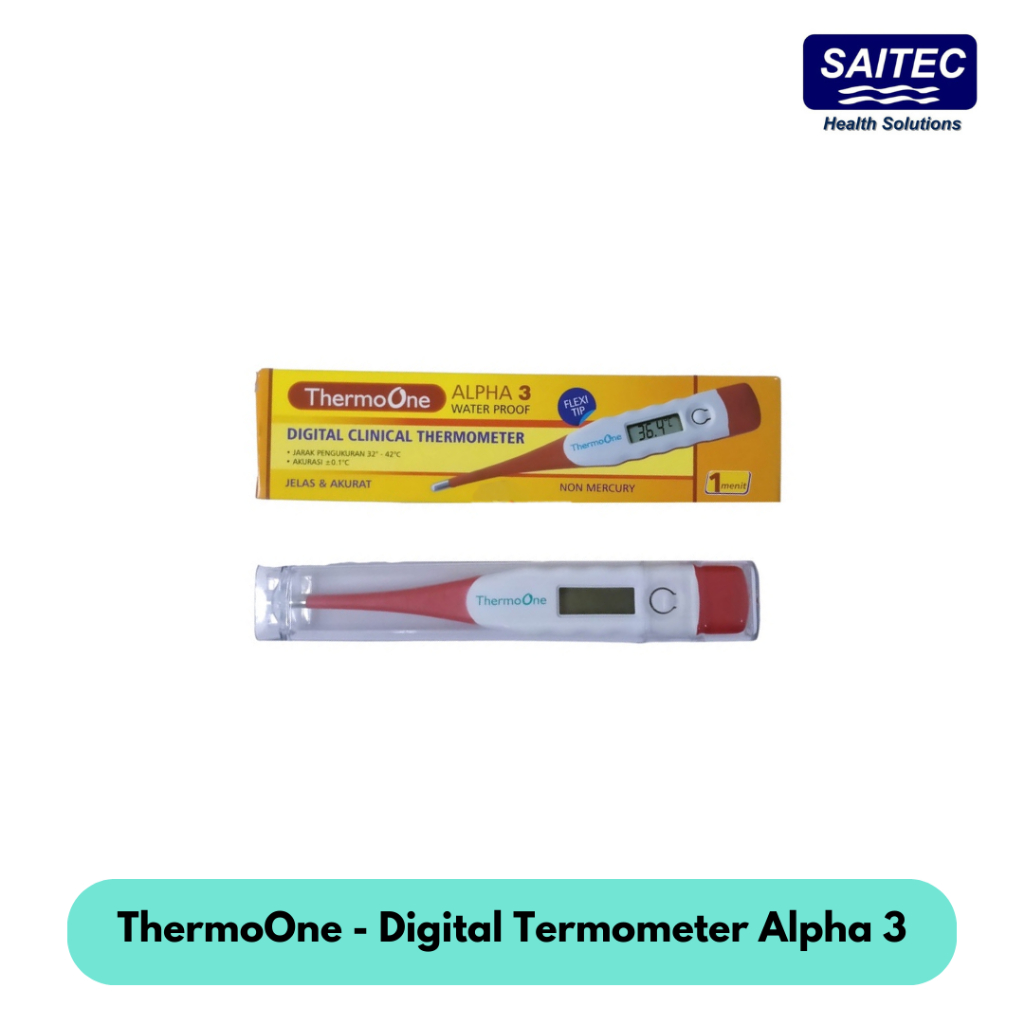Jual Termometer Digital Alat Ukur Suhu Tubuh Alpha 3 - Onemed | Shopee ...