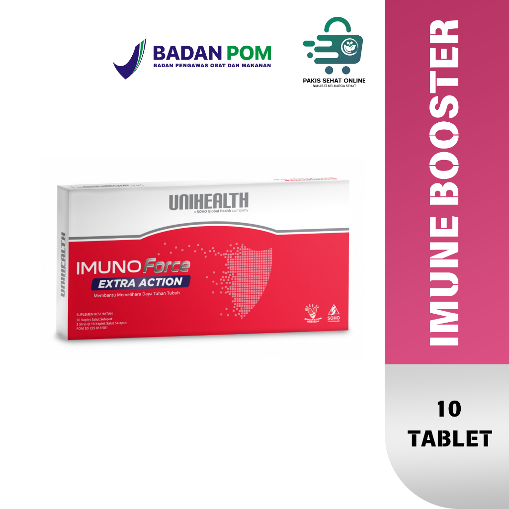 Jual IMUNO FORCE EXTRA ACTION 1 STRIP ISI 10 TABLET | Shopee Indonesia