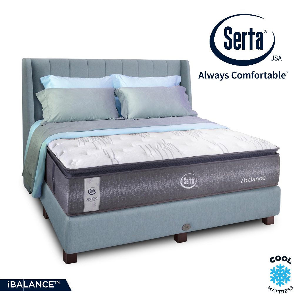 Jual Serta Mattress Springbed iBalance - Full Set | Shopee Indonesia