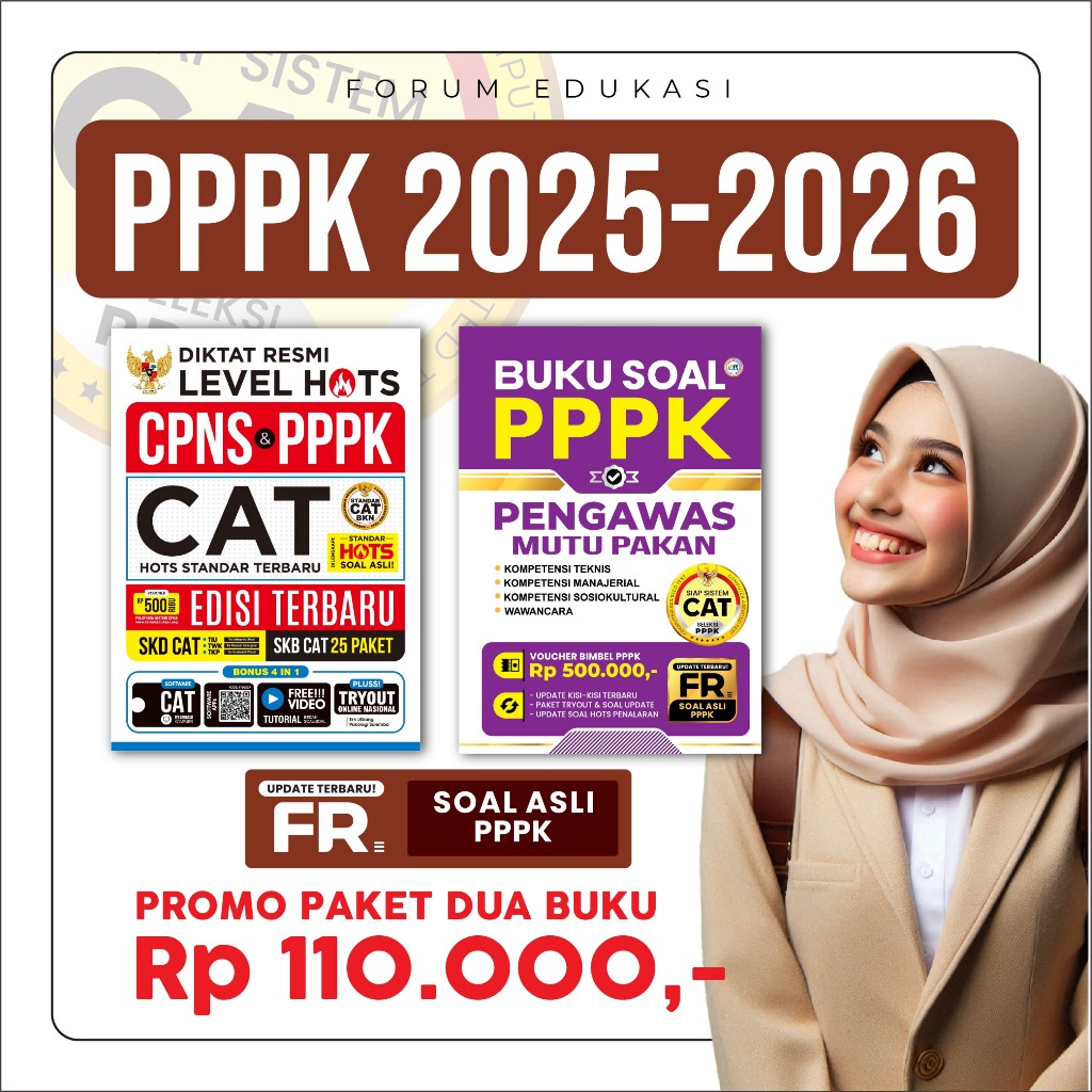 Jual Buku PPPK Formasi Pengawas Mutu Pakan 2025 - 2026 Update kisi - kisi Terbaru Buku Soal dan ...