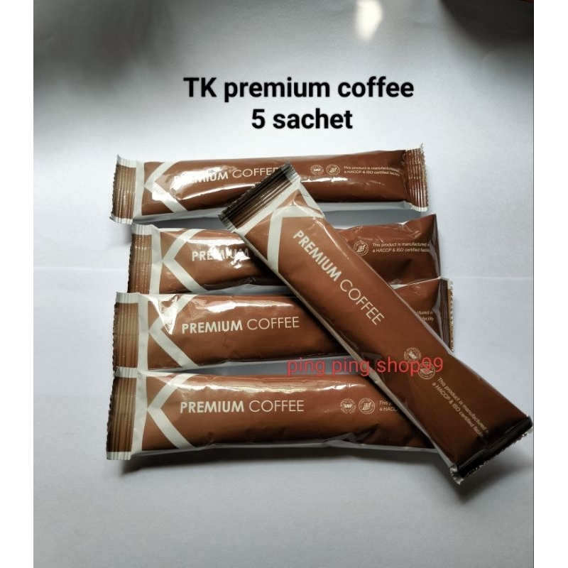 Jual TK coffee / premium coffee isi 5 sachet kemasan baru vshou coffee / kopi diet | Shopee ...