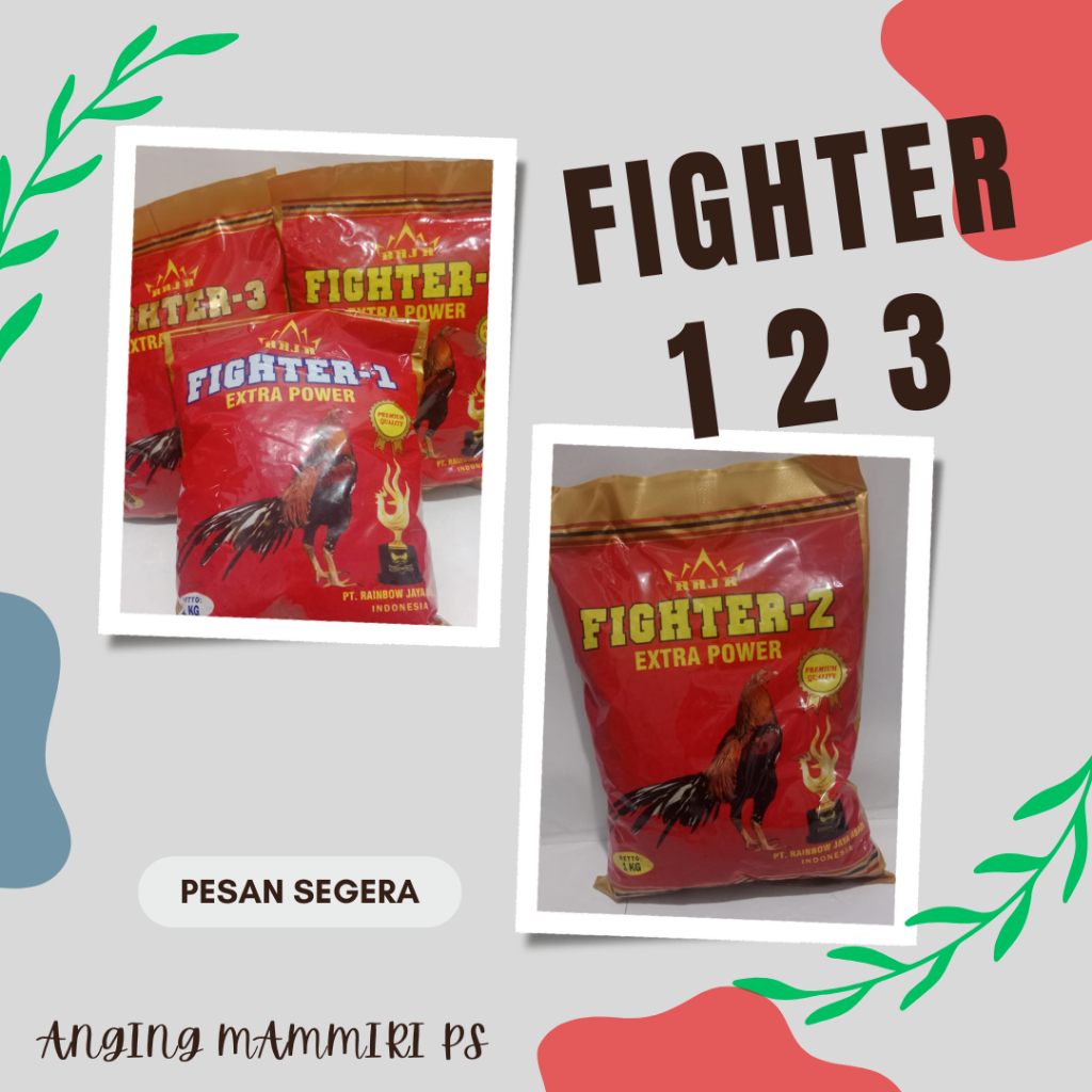Jual FIGHTER 1, 2, 3 ISI 1 KG (Pakan Ayam) | Shopee Indonesia