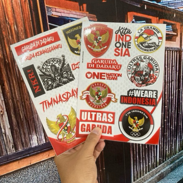 Jual Stiker Timnas Indonesia - Stiker sheet tahan air | Shopee Indonesia