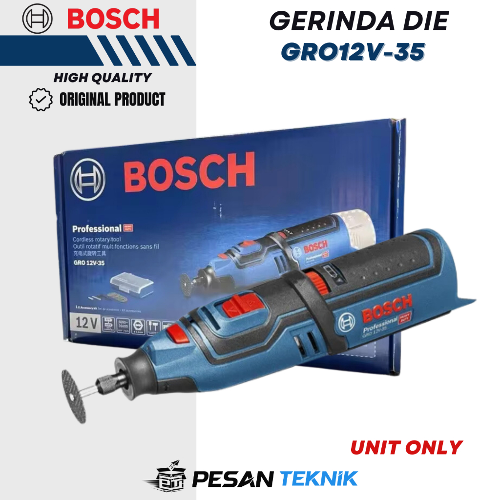Jual Mesin Gerinda Tuner Cordless Rotary Tool GRO 12V-35 Bosch GRO12V ...