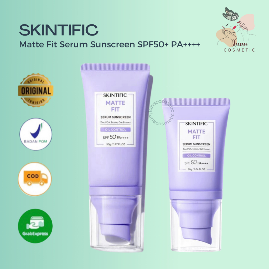 Jual [New Launch] SKINTIFIC - Matte Fit Serum Sunscreen SPF50+ PA ...