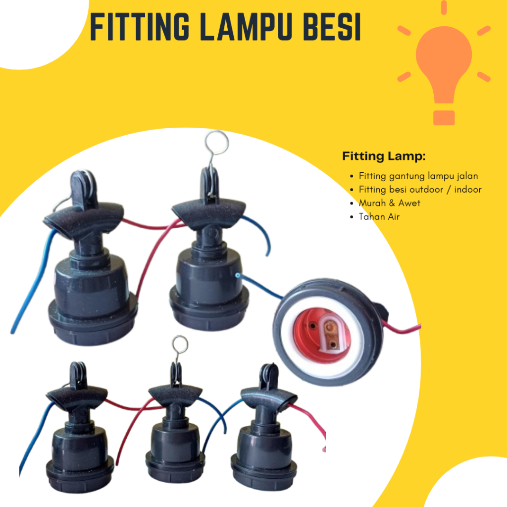 Jual Fitting Lampu Besi Fitting gantung keramik untuk menggantung lampu ...