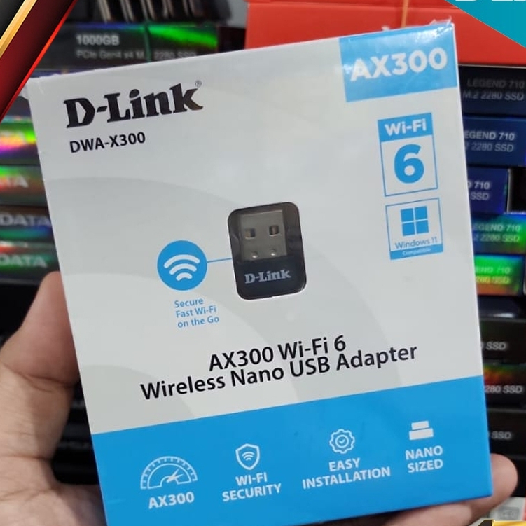Jual D-Link DWA-X300 Wi-Fi 6 Mini USB Adapter DLink DWA-X300 | Shopee ...