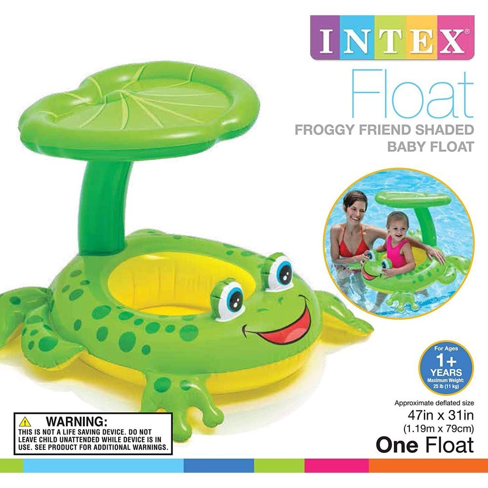 Jual INTEX 56584 Froggy Friend Shaded Baby Float BAN FLOAT UV FROGGY ...