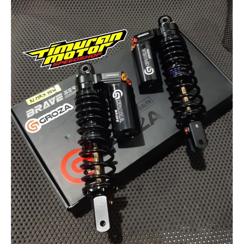 Jual SHOCK GROZA BRAVE SERIES NMAX NEW - AEROX BLACK SERIES 305 MM ...