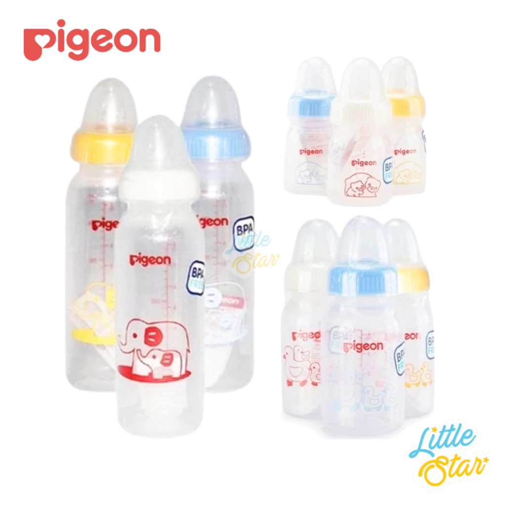 Jual Botol Susu Bayi Pigeon Standard Neck Assorted Dot Bulat Anak Anti ...