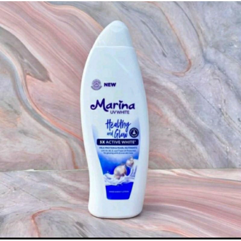 Jual lotion marina uv white lotion Marina biru | Shopee Indonesia
