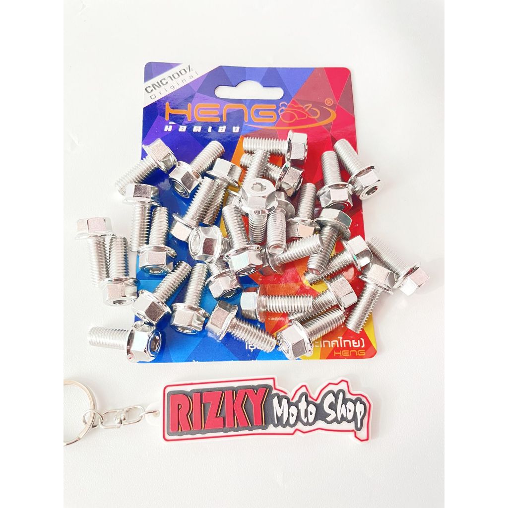 Jual BAUT STENLIS MODEL 2 KUNCI M8 X 20 DRAT 12 PANJANG 2 CM ( 1 BAUT ) ORI HENG THAILAND / BAUT ...