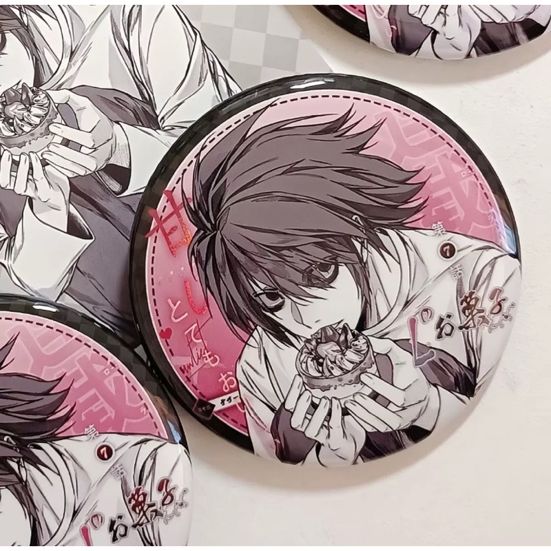 Jual Lawliet L Deathnote tin plate pin decoration | Shopee Indonesia