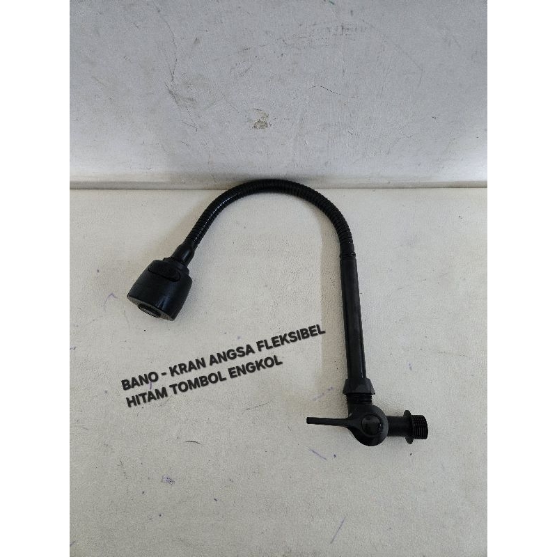 Jual Bano Keran Kran Air Angsa Fleksibel Flekxible Hitam / Kran Tanam ...
