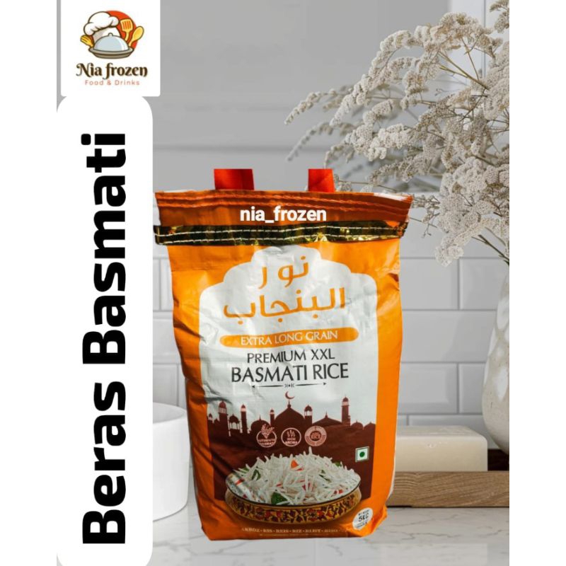 Jual beras basmati noor E punjab premium india kemasan 5kg | Shopee ...