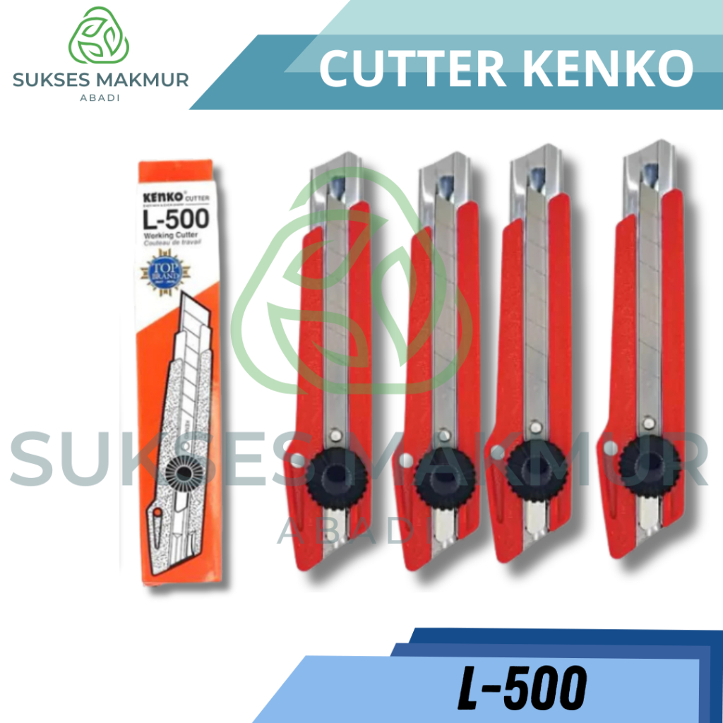 Jual Cutter / Pemotong Kertas / Pisau Cutter Merk Kenko Cutter L-500 ...