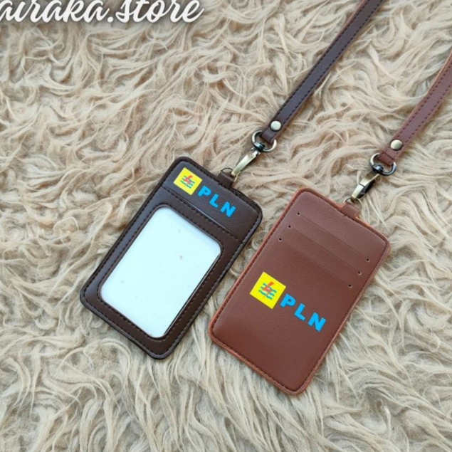 Jual Id Card Holder Kulit Name Tag Holder Kulit PLN | Shopee Indonesia