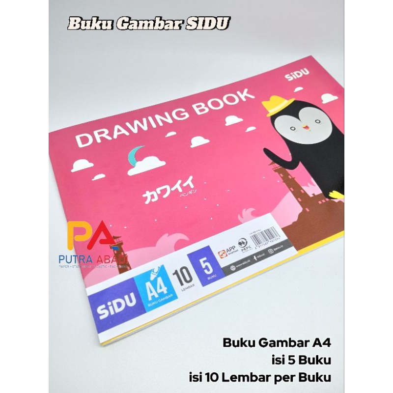 Jual 5 Buah Buku Gambar Sidu A4 isi 10 Lembar Sinar Dunia Drawing Book ...