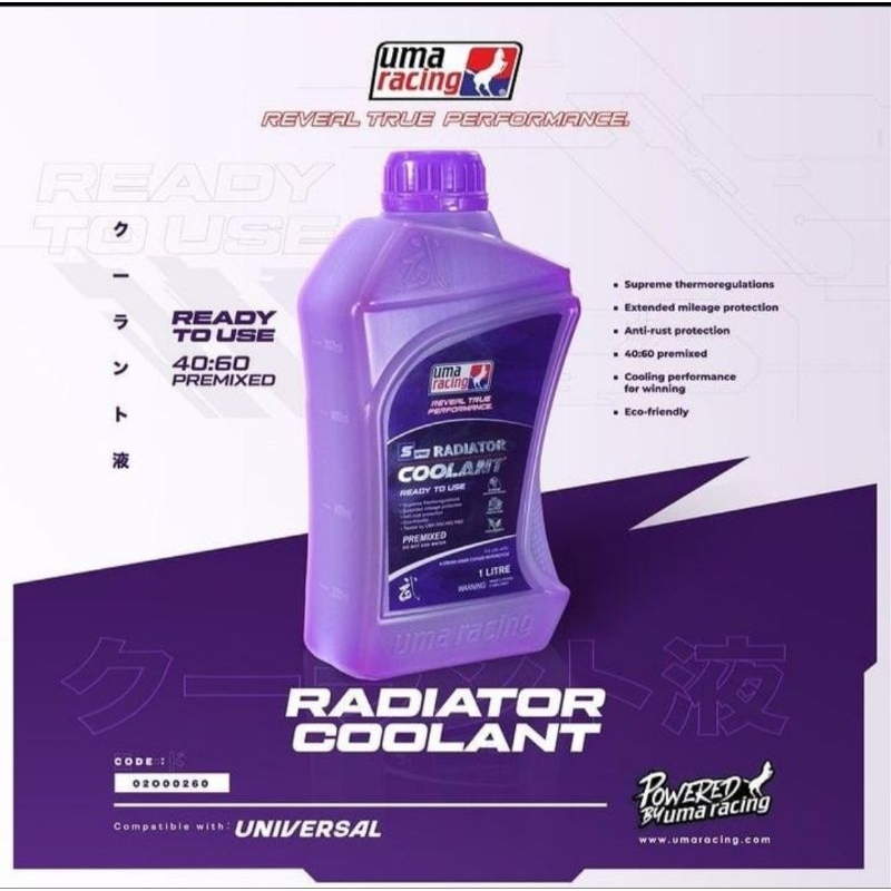 Jual AIR RADIATOR COOLANT UMA RACING ORIGINAL anti karat, lebih cepat ...