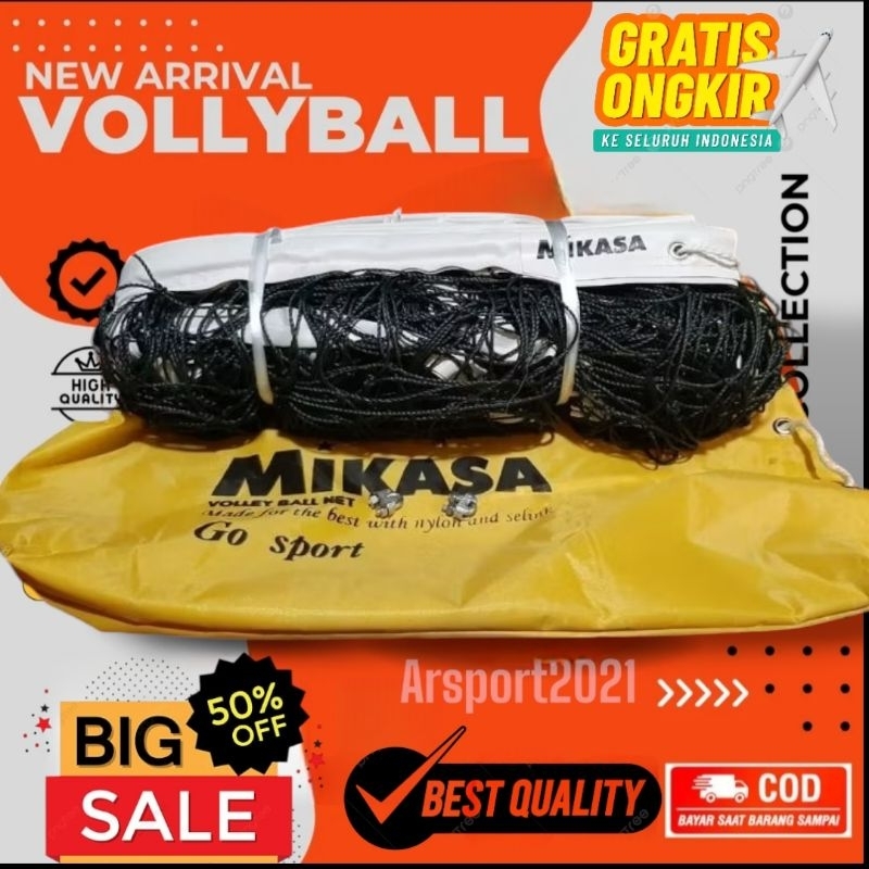 Jual NET VOLI MIKASA GO SPORT ORIGINAL NET BAGUS NET STANDAR NASIONAL ...
