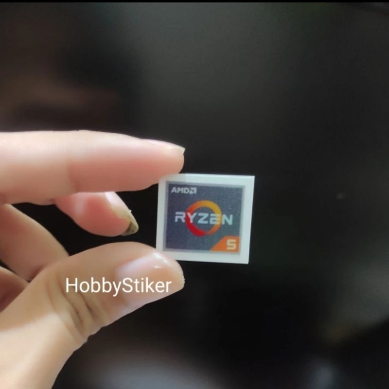 Jual Stiker amd ryzen 5 custom untuk laptop pc efek hologram | Shopee ...