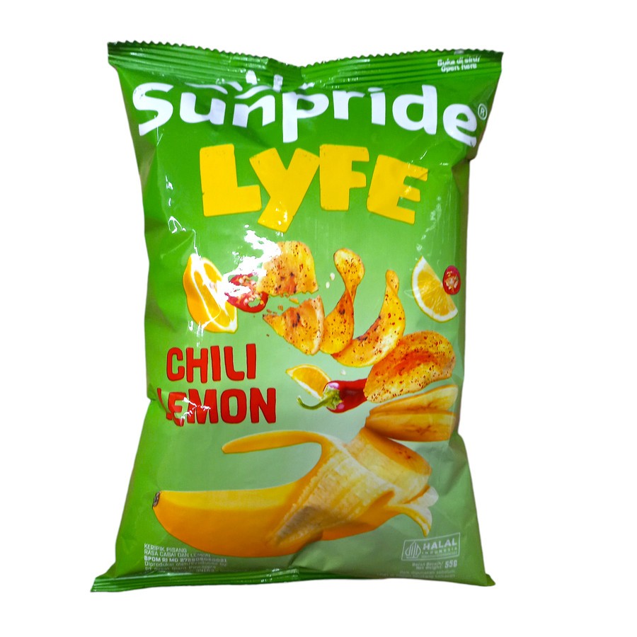 Jual Sunpride Lyfe Chili Lemon Keripik Pisang 55gr | Shopee Indonesia