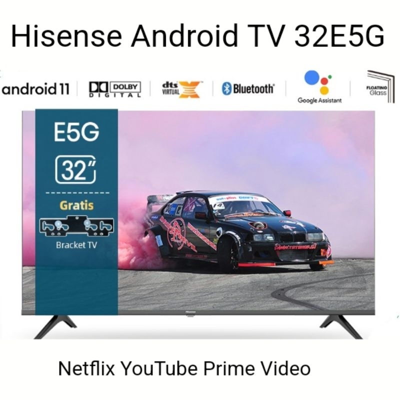 Jual Hisense Android Tv 32" 32E5G Garansi Resmi | Shopee Indonesia