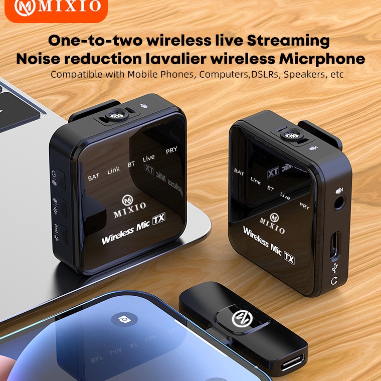 Jual Harga Murah MIXIO Mikrofon Lavalier T9T1 Wireless Microphone ...