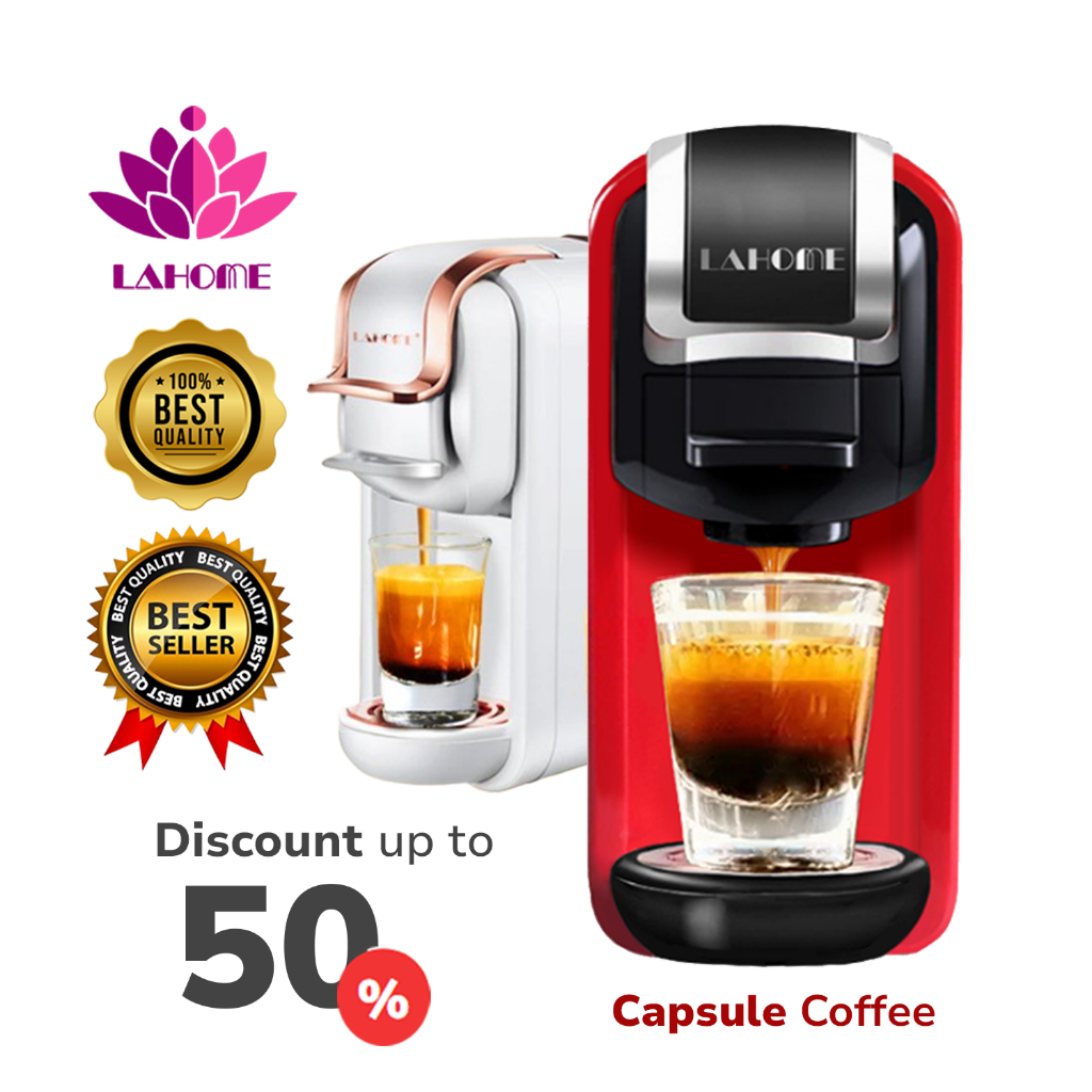 Jual Lahome Mesin Kopi Espresso Multi Kapsul 4in1 Coffee Capsule ...