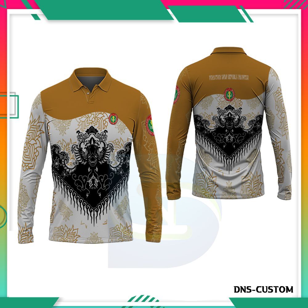 Jual Baju Seragam Guru PGRI Pria | Kaos Baju Berkerah Motif Batik PGRI Pria / Jersey PGRI ...