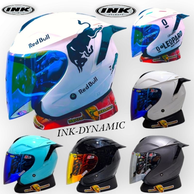 Jual Helm INK Dynamic white paket ganteng red bull | Shopee Indonesia