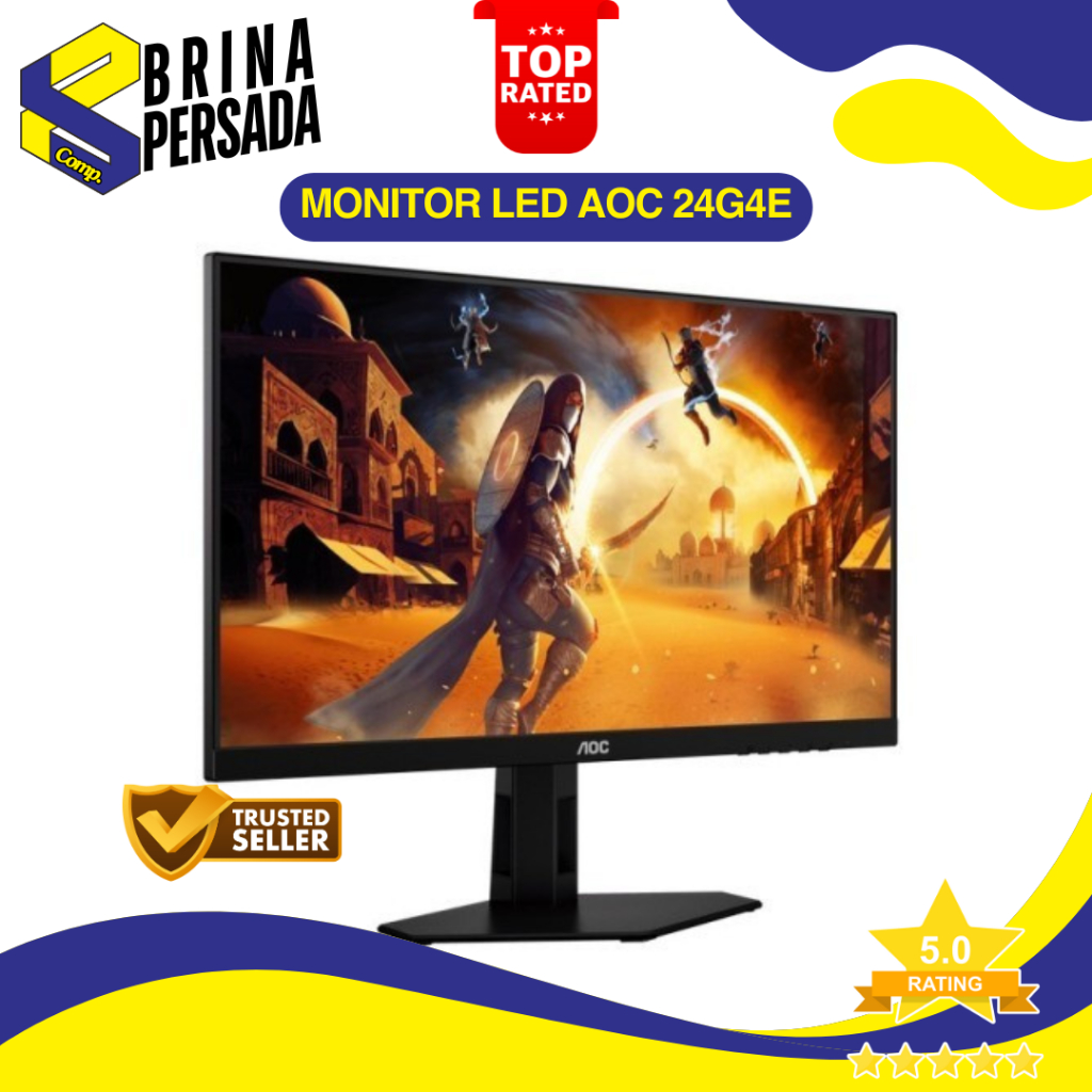 Jual Monitor LED AOC 24G4E Adaptive Sync 23,8" IPS 180Hz FHD | Shopee ...