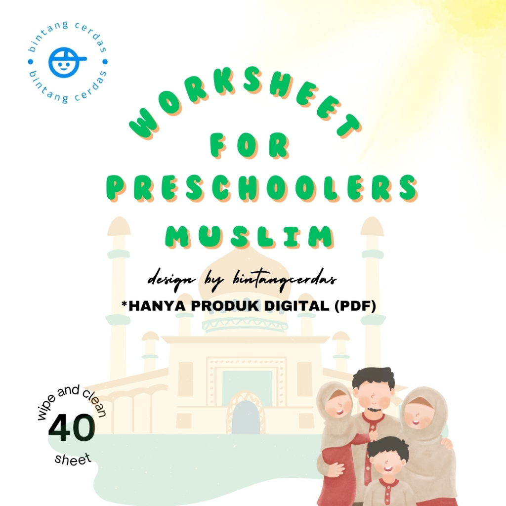 Jual PRINTABLE PDF BUKU AKTIVITAS MUSLIM WORKSHEET ANAK PAUD/TK USIA 2 ...